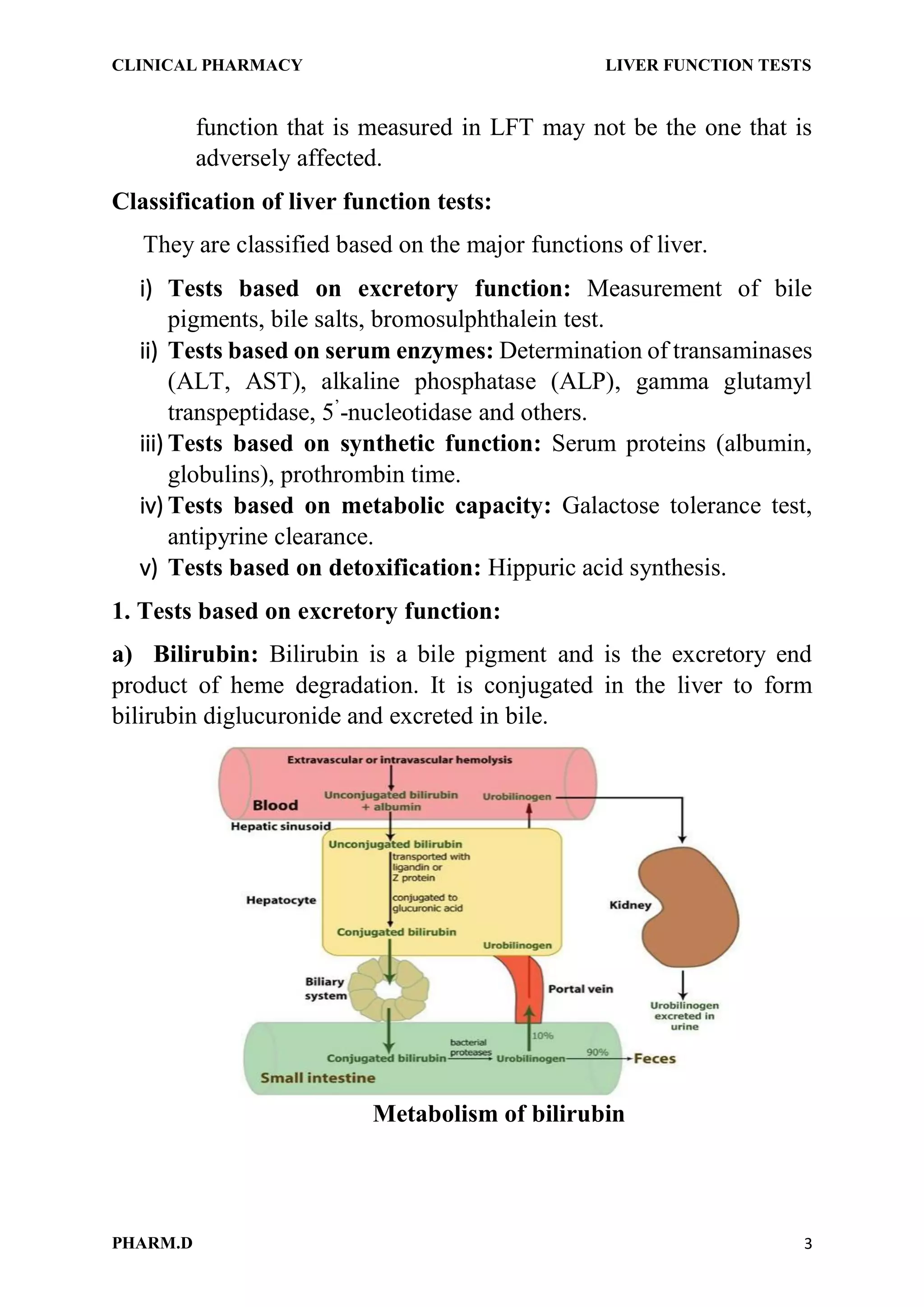 Liver function tests | PDF