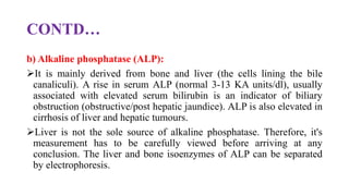 Liver function tests for Pharm.D (Medicinal biochemistry & Clinical ...