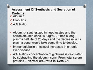 Liver function tests | PPTX
