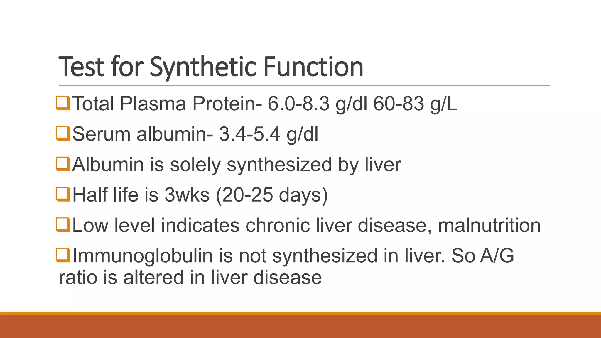 Liver Function Tests | PPTX