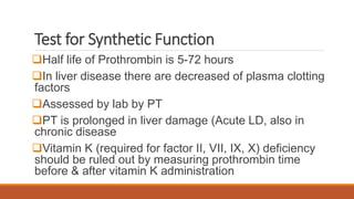 Liver Function Tests | PPTX