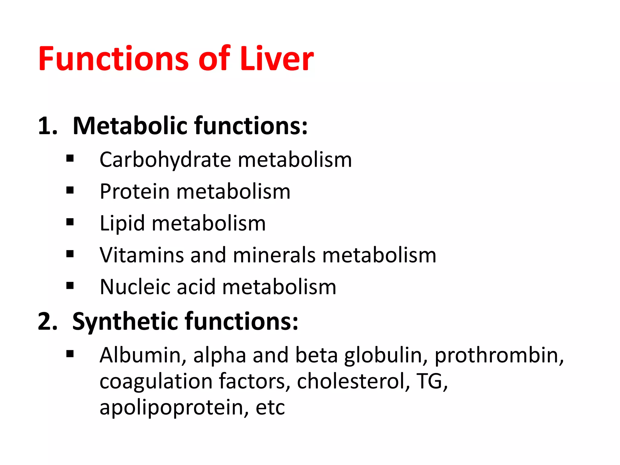 Liver function tests | PPTX