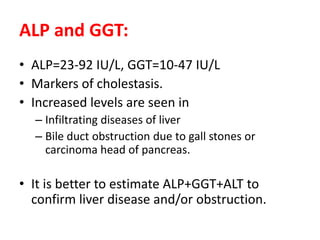 Liver function tests | PPTX