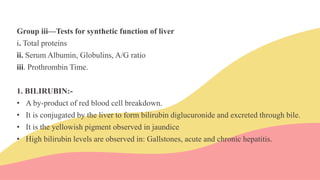 LIVER FUNCTION TESTS.pptx | Free Download