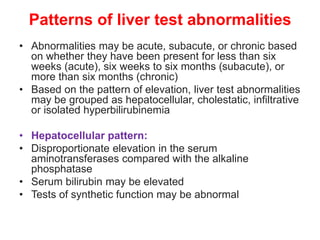 liver function tests interpretation pptx | PPTX
