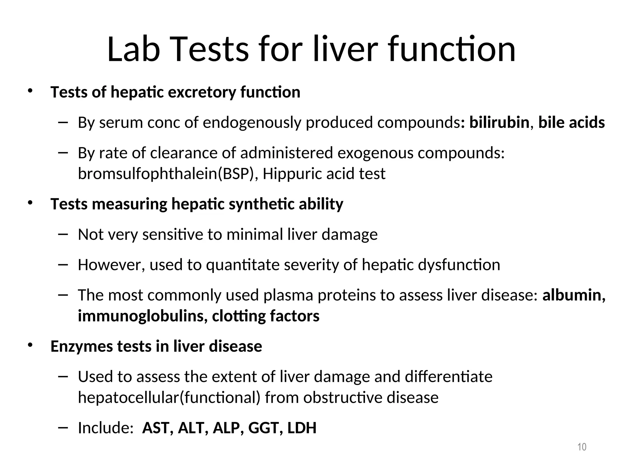 principles of liver functional tests ppt | PPT