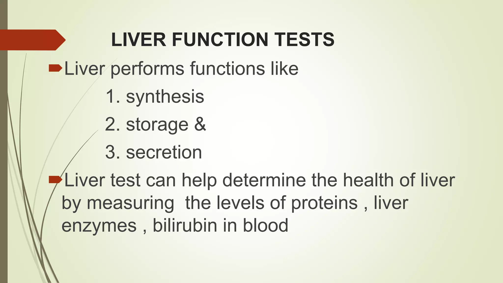 Liver function tests | PPTX