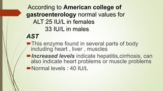 Liver function tests | PPTX | Blood Disorders | Diseases and Conditions