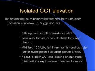 Liver function tests for postgraduate students | PPTX