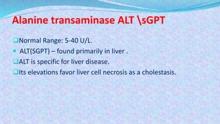 LIVER FUNCTIONS TESTS -2- | PPTX