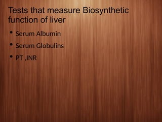 Liver Function Tests and Jaundice with types.ppt