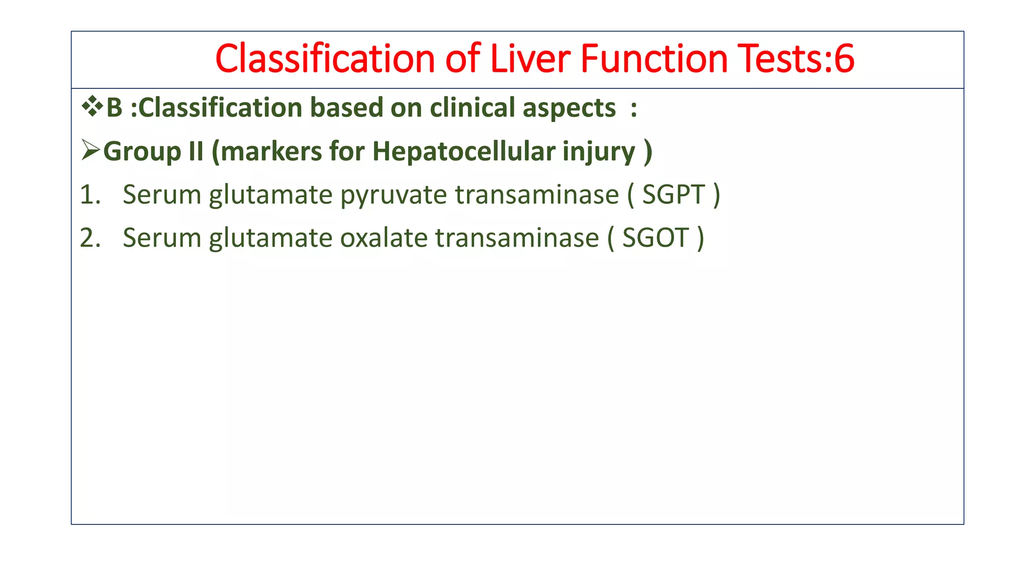 Liver function tests and their clinical applications | PDF