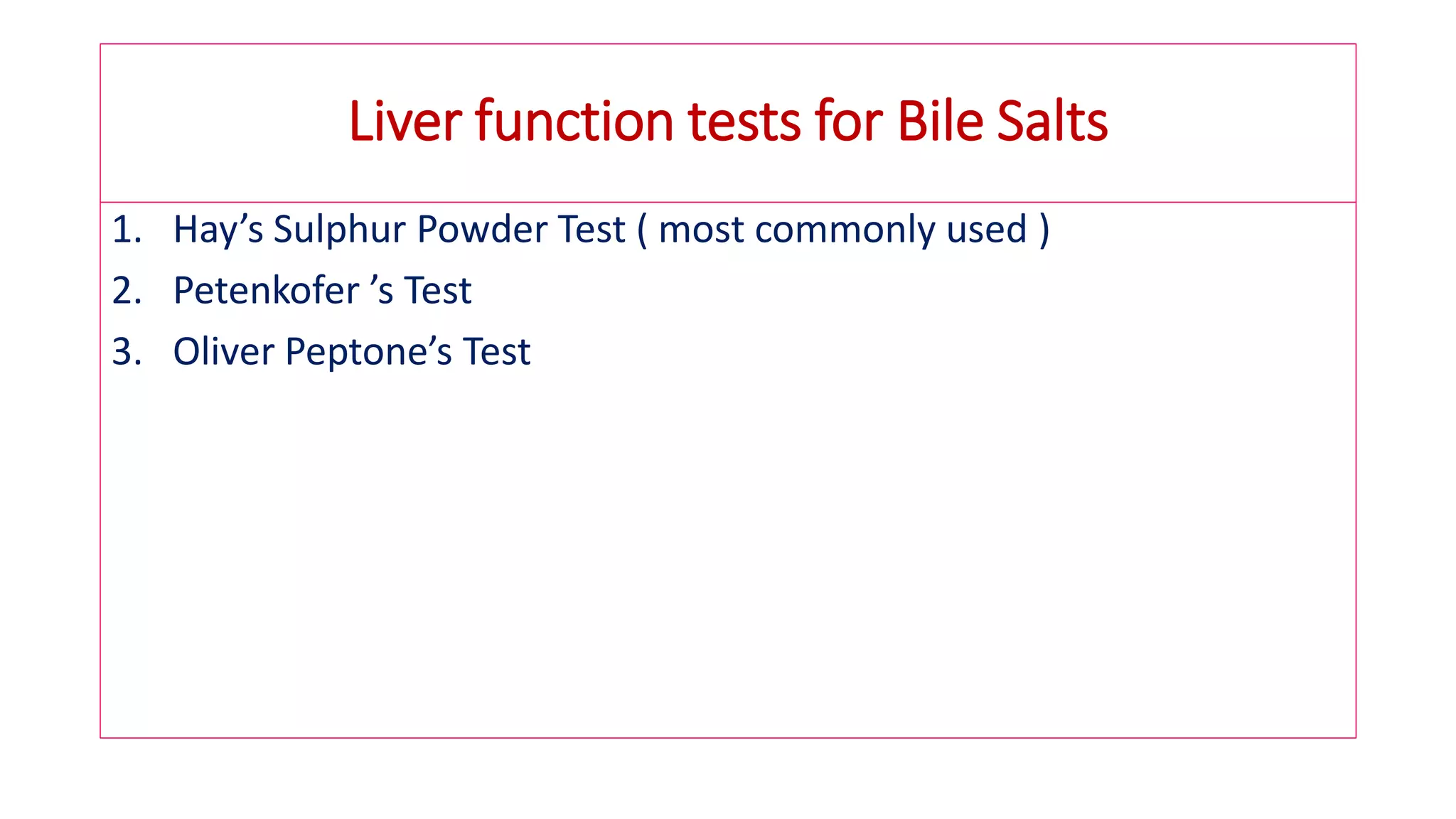 Liver function tests and their clinical applications | PDF