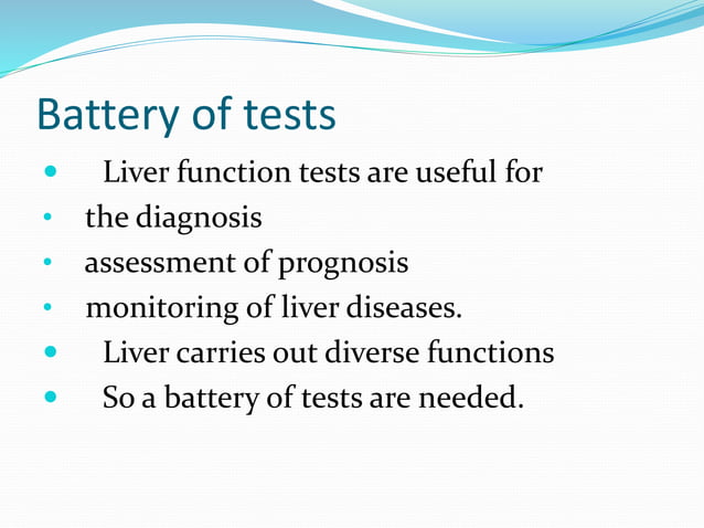 Liver function tests and interpretation | PPTX | Digestive Disorders ...