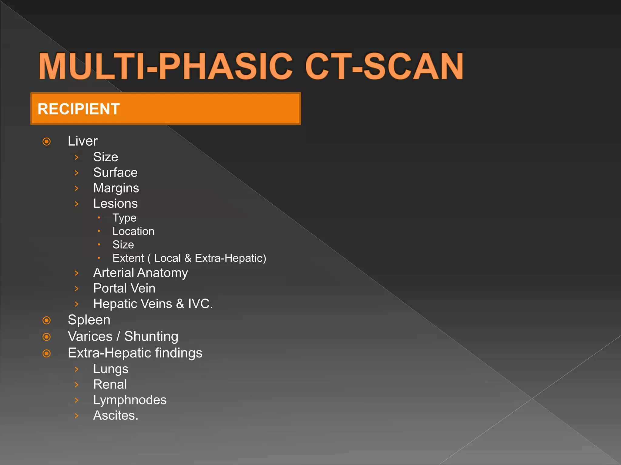 Liver imaging ct scan algorithm | PPTX