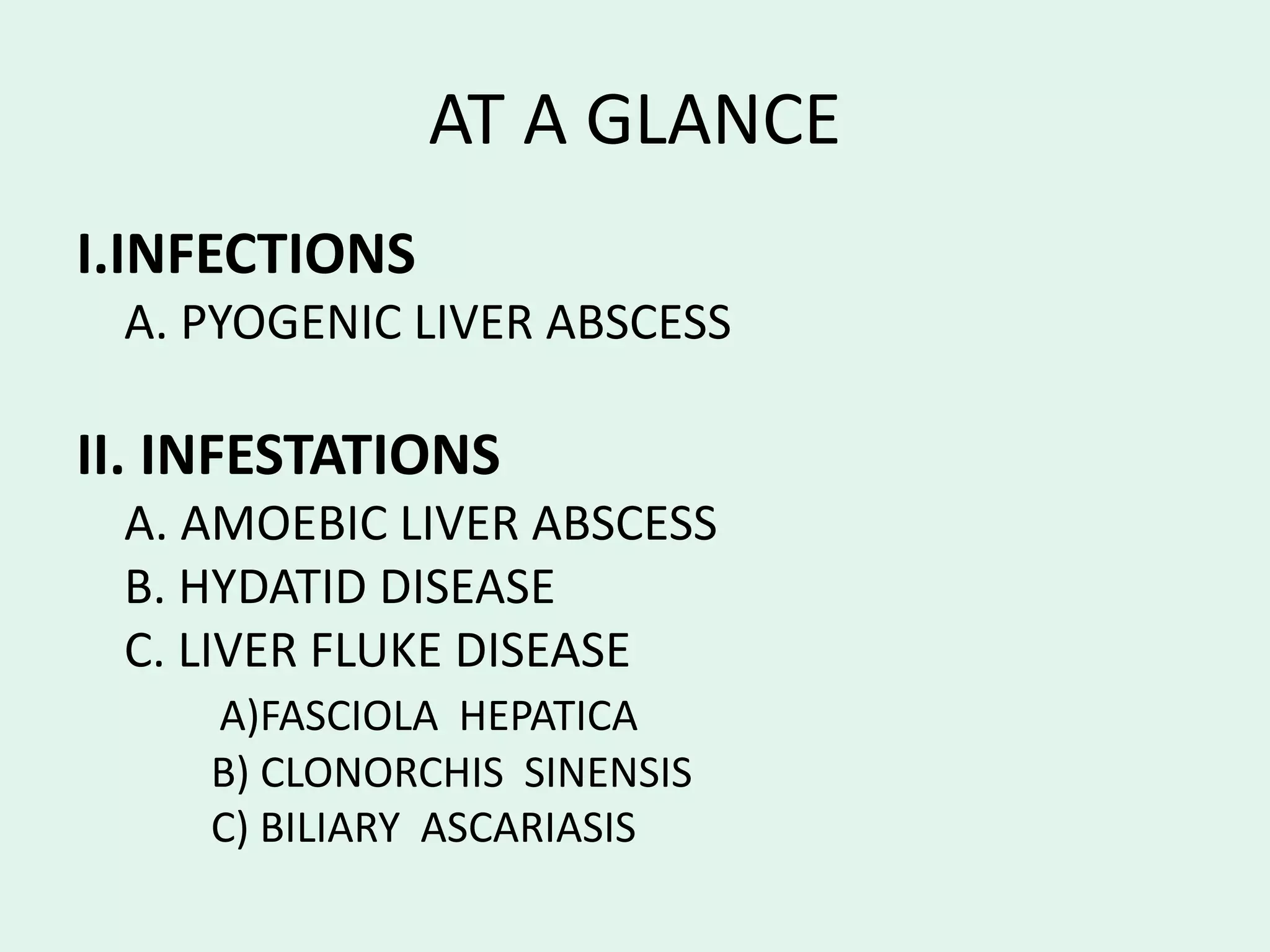 Liver infections and infestations | PPTX