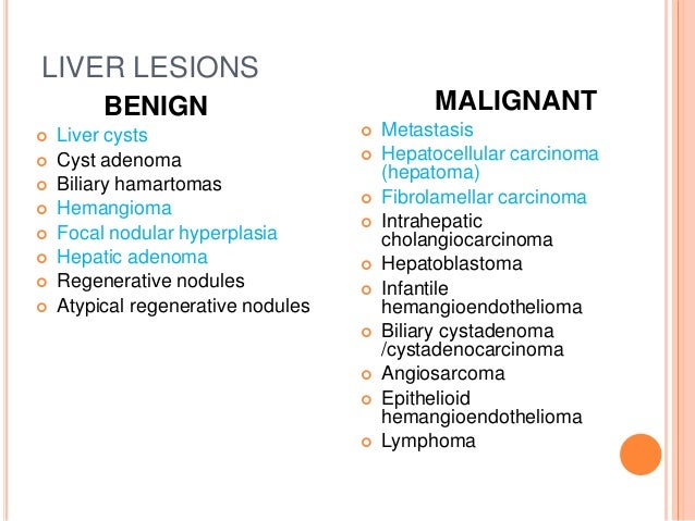 Liver lesions SYMPOSIUM RADIOLOGY