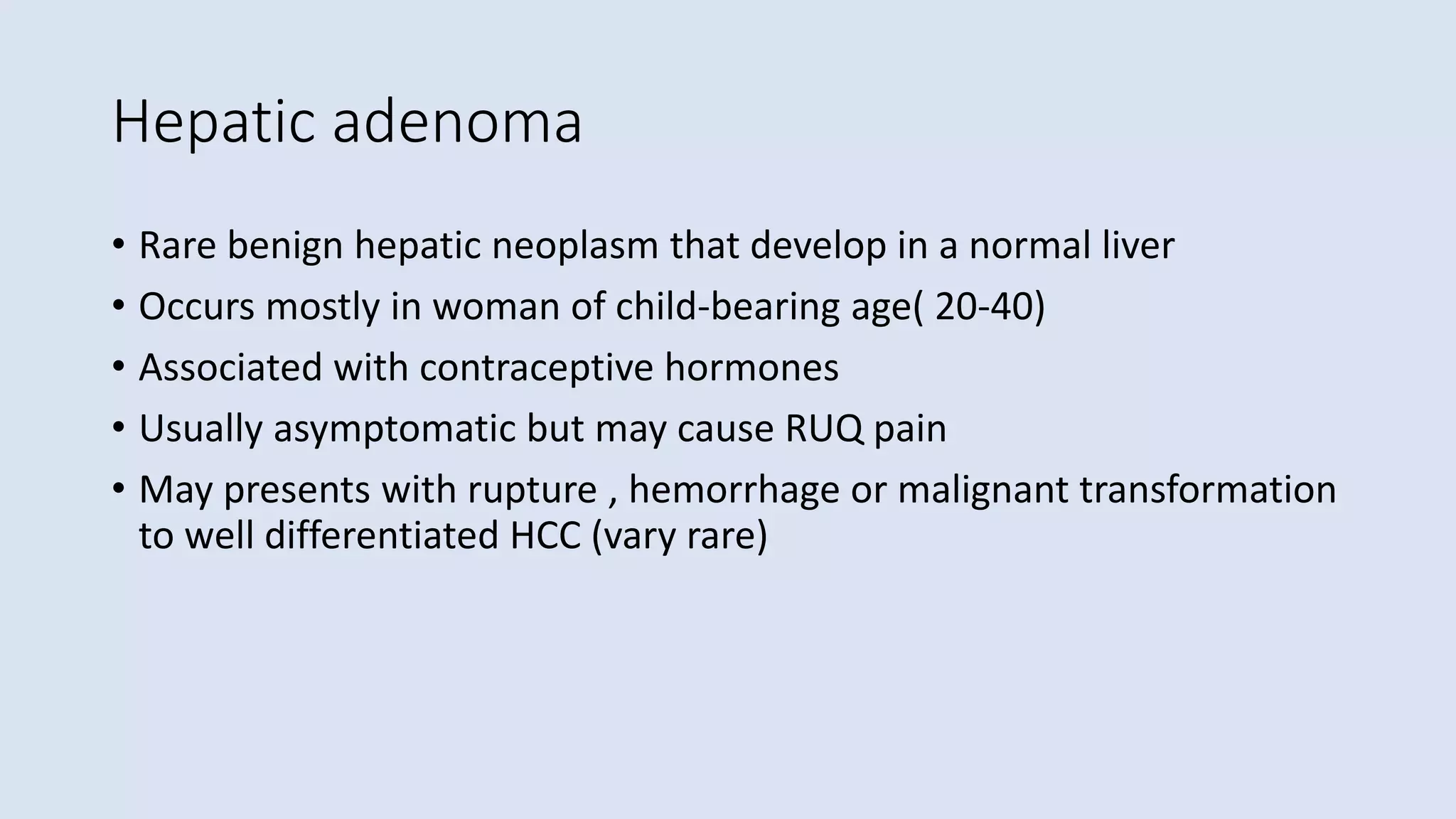 Liver lesions benign and malignant and treatment options.pptx