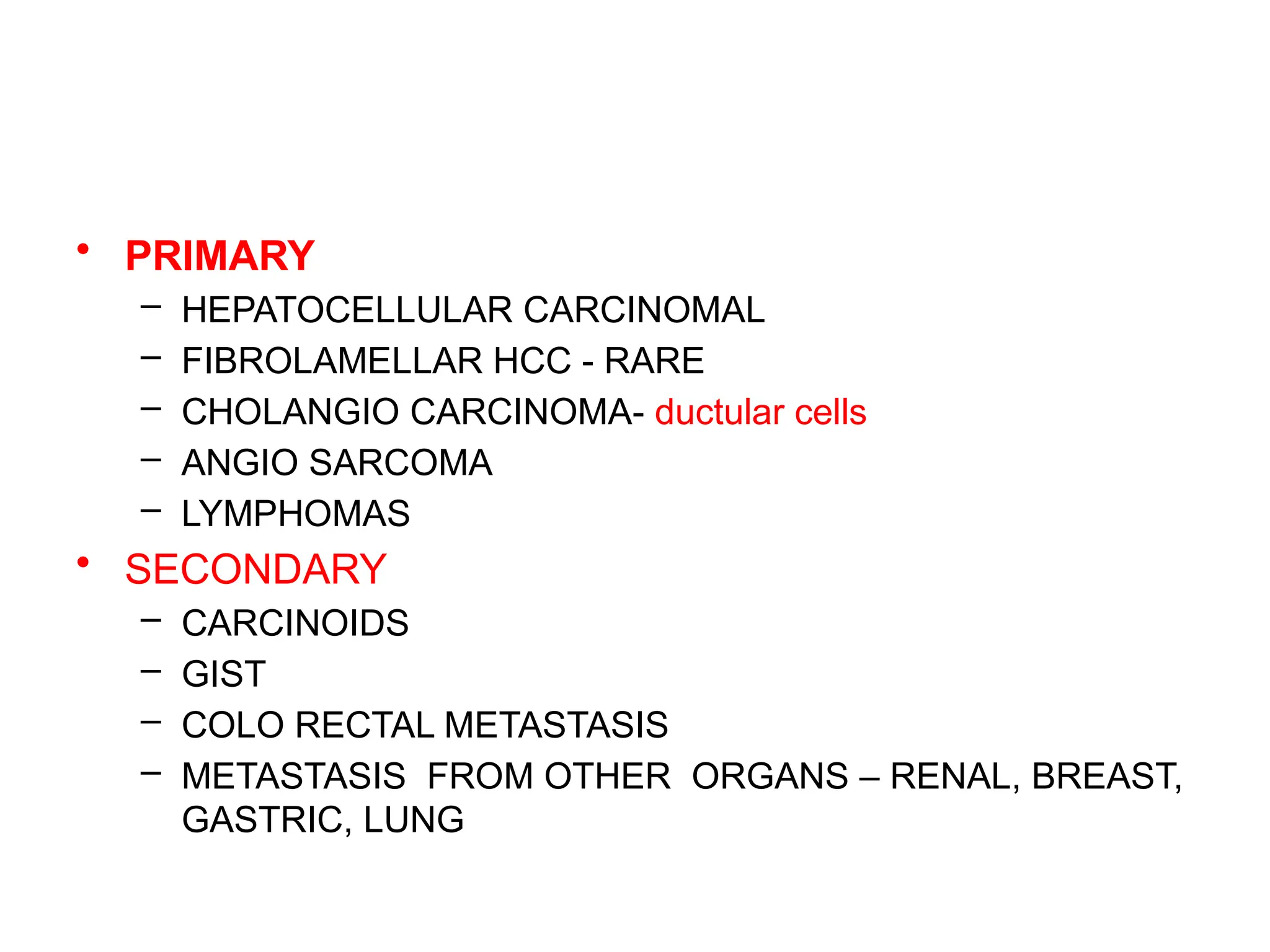 LIVER MALIGNANCY power point presentation | PPTX