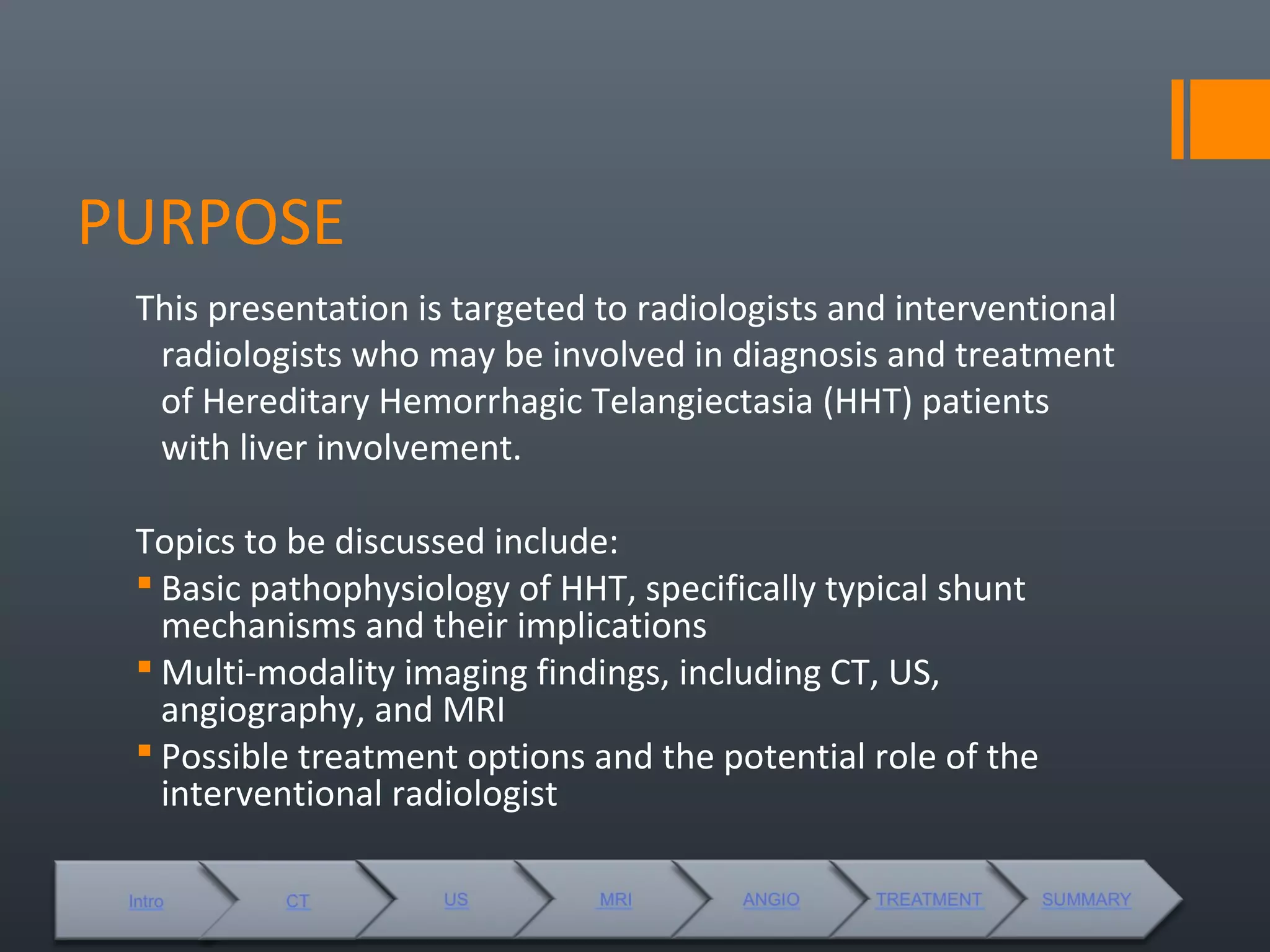 Liver manifestations of hht revised | PPT