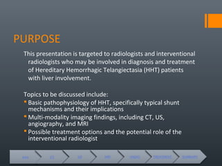 Liver manifestations of hht revised | PPT