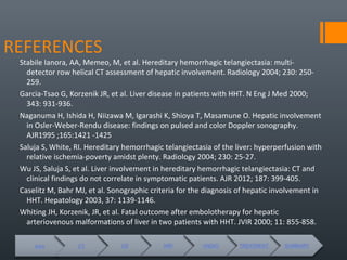 Liver manifestations of hht revised | PPT