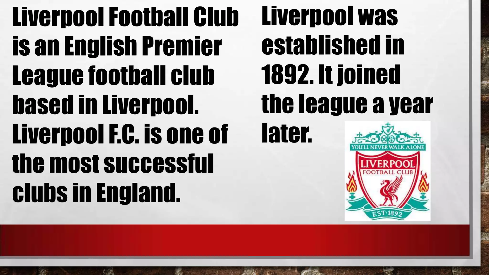 Liverpool FC by Eoghan | PPT
