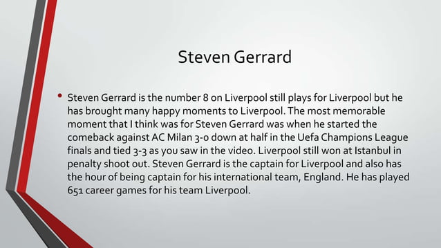 Liverpool football club | PPTX