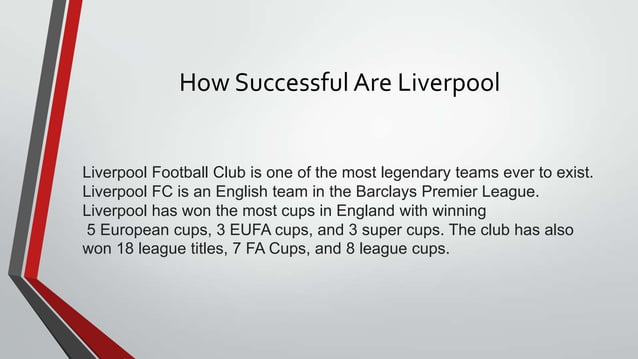 Liverpool football club | PPTX