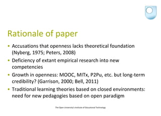 Rethinking OERs and their use: Open Education as Bildung | PPT