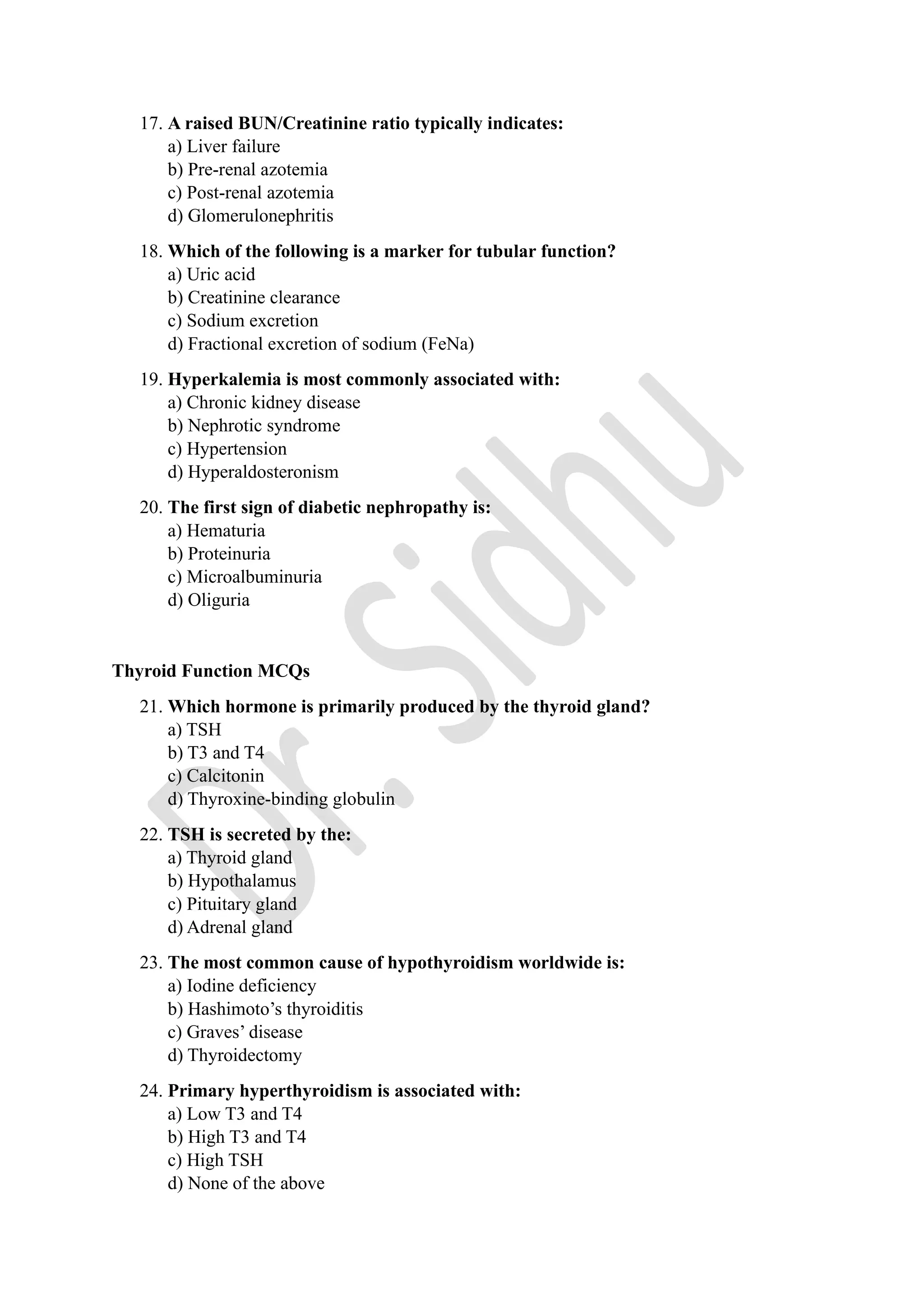 Liver, Renal, Thyroid Function MCQs.pdf