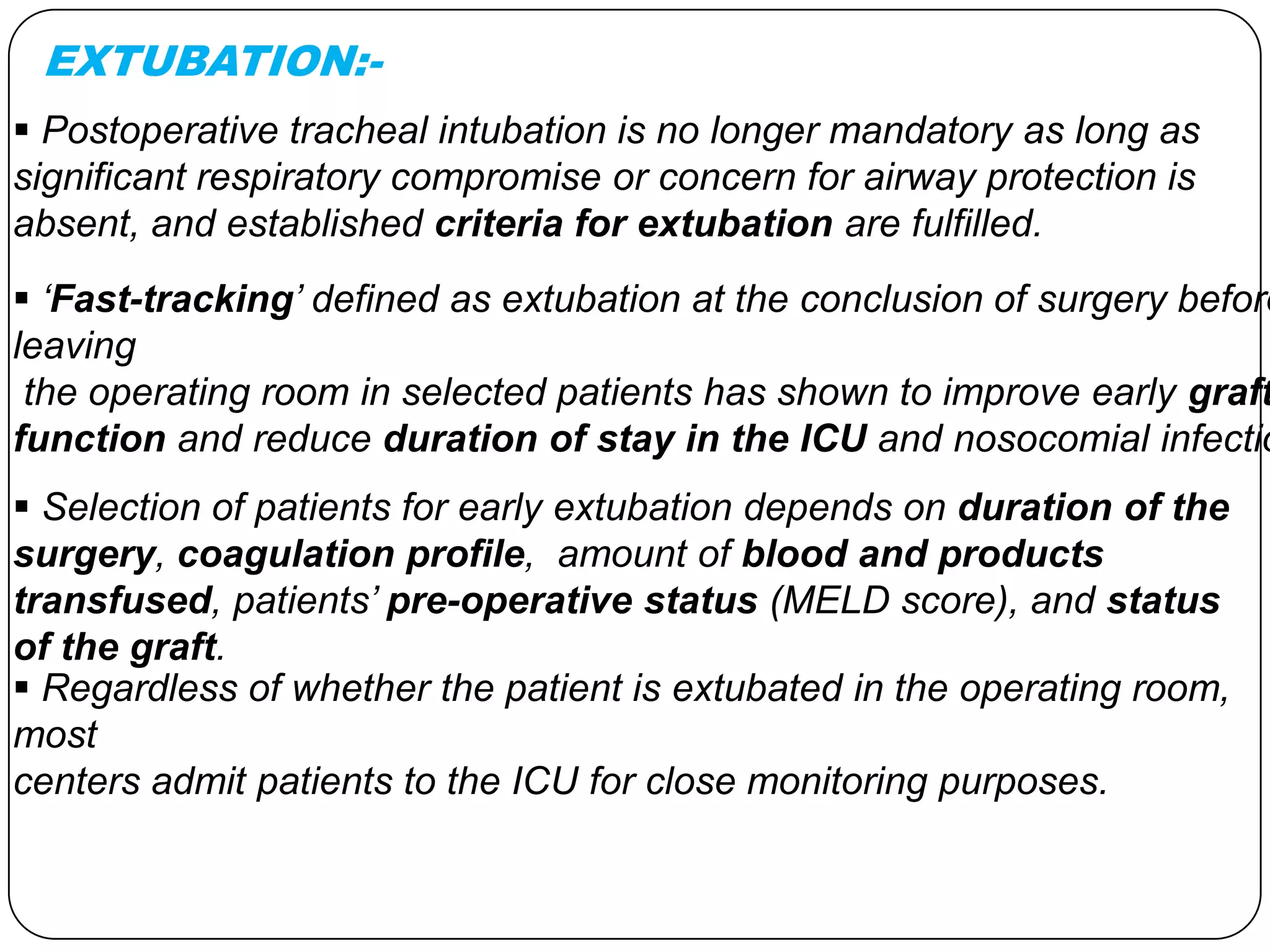 Liver transplantation & its anaesthetic management | PPTX