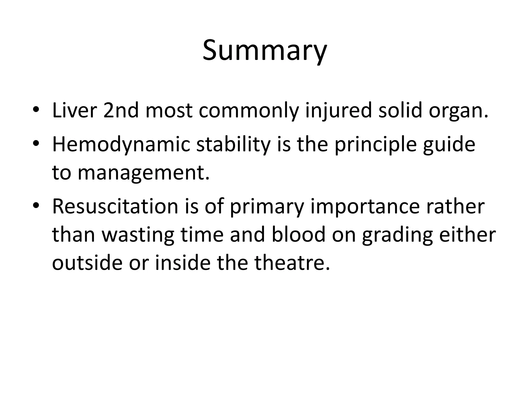 Liver trauma: A comprehensive review of classification, mechanisms ...