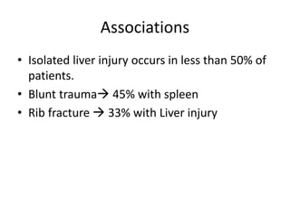Liver trauma: A comprehensive review of classification, mechanisms ...
