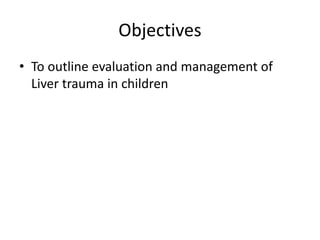 Liver trauma: A comprehensive review of classification, mechanisms ...