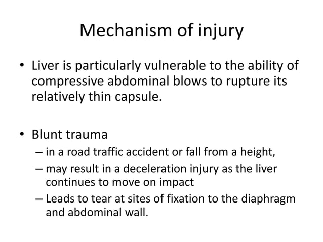 Liver trauma | PPTX