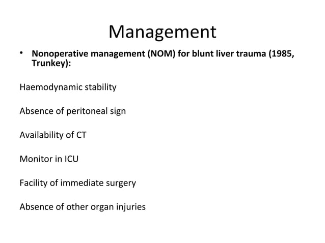Liver Trauma (Liver Injury) | PPT