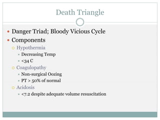 Liver Trauma & Concepts in Abdominal Trauma Lecture | PPTX | Death ...