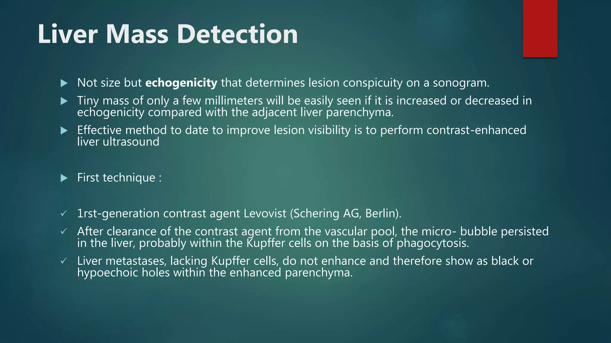 Ultrasonography of hepatic mass lesion | PPTX