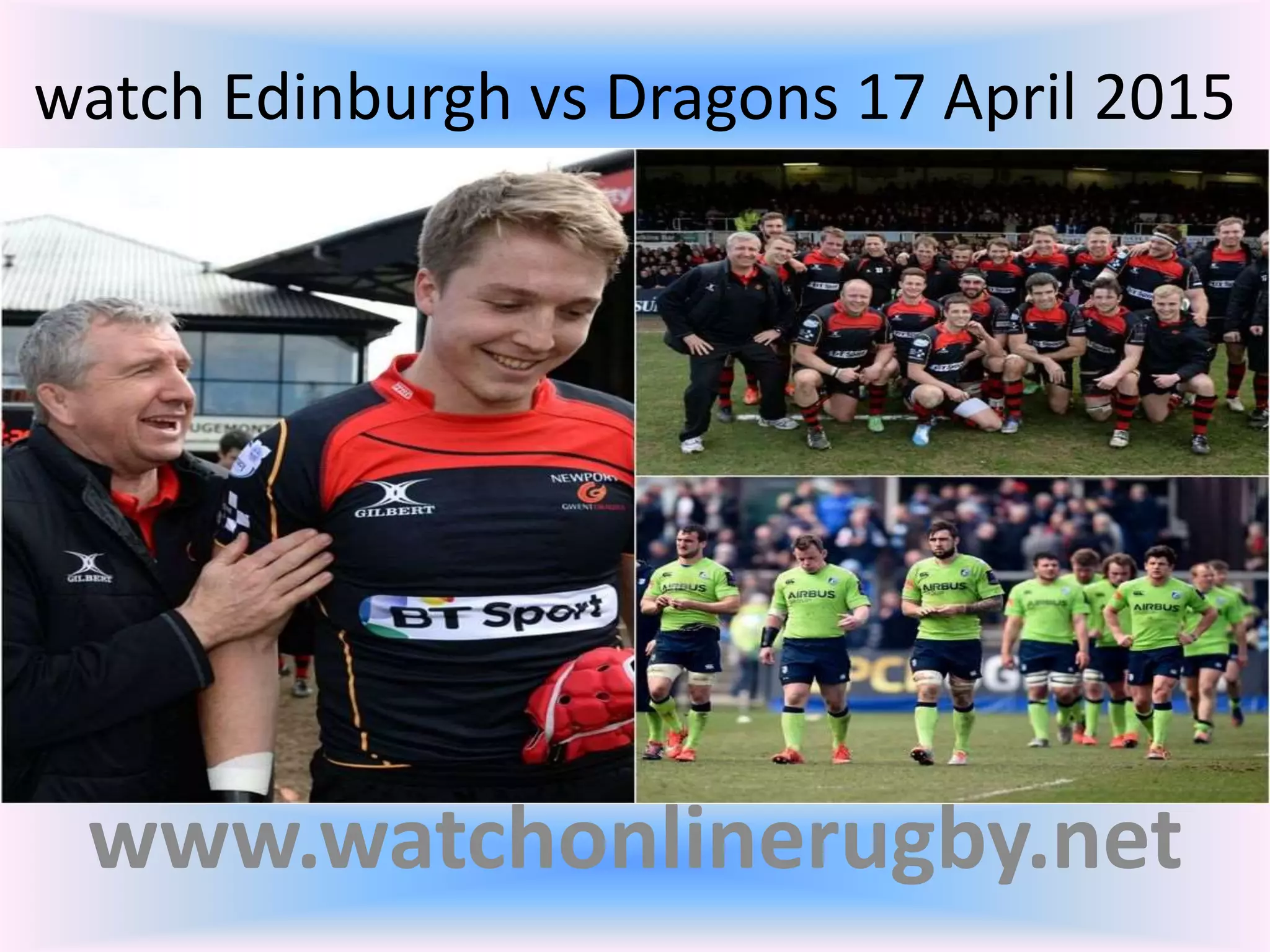 Live rugby edinburgh vs dragons | PPT