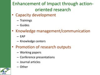 LIVES action-oriented research and capacity development | PPTX ...