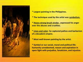 Lives and works of filipino artist | PPSX