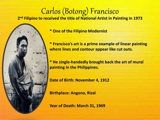 Lives and works of filipino artist | PPSX
