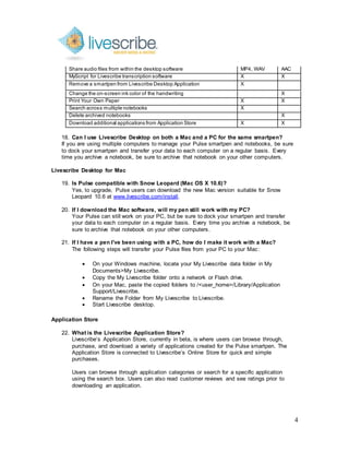 Livescribe FAQ - Q | DOCX