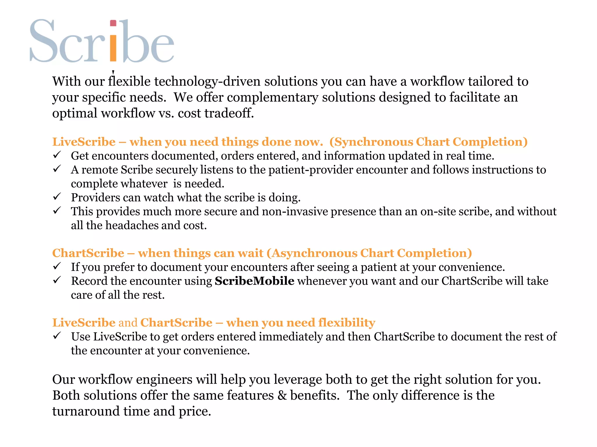 LiveScribe - Virtual Medical Scribes | PDF