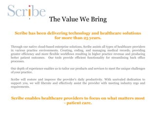 LiveScribe - Virtual Medical Scribes | PDF | Healthcare Industry ...