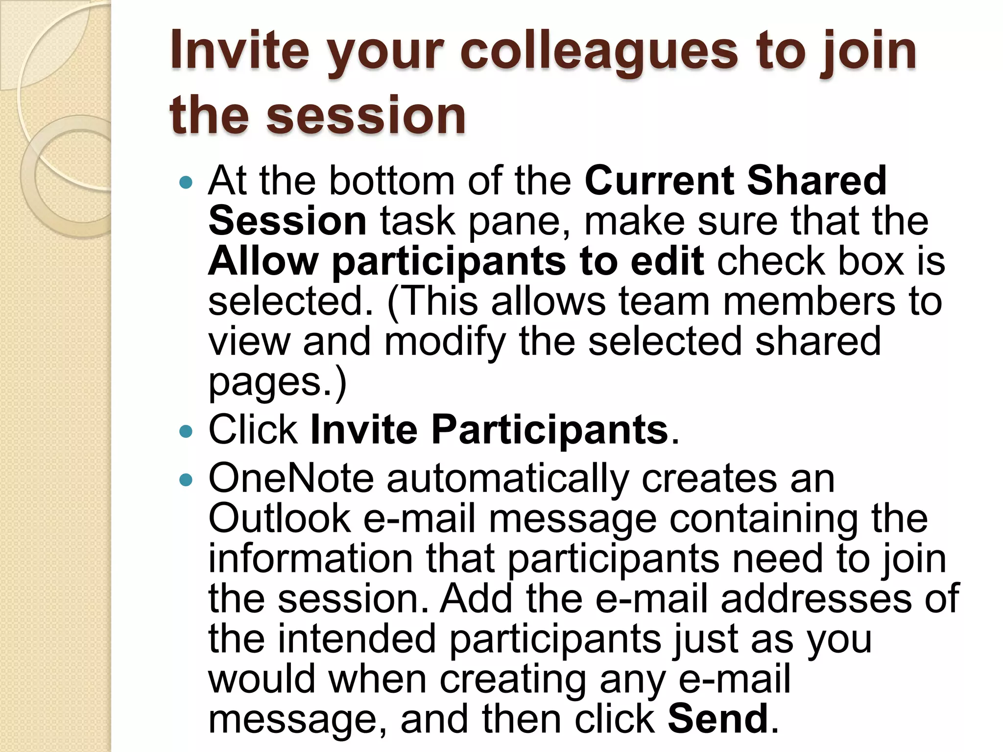 Live sharing sessions ppt | PPT