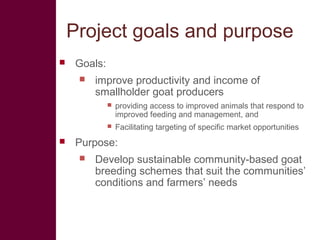 ILRI Ethiopia goat and chicken projects: Potential synergies with LIVES ...