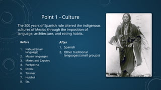 Lives of Indians Of Mexico Under Spanish Colonization.pptx | Religion ...