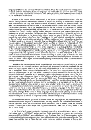 Let the Mayas Speak In their old Glyphs | PDF